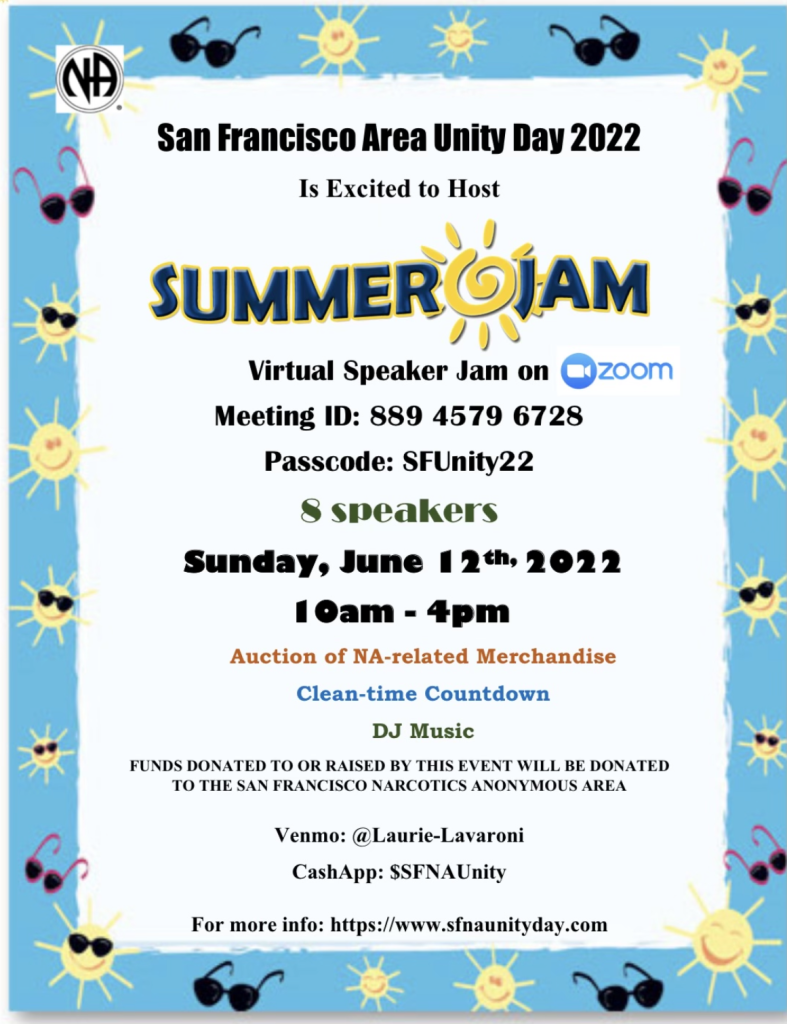 Events for October 2025 – San Francisco Area of Narcotics Anonymous